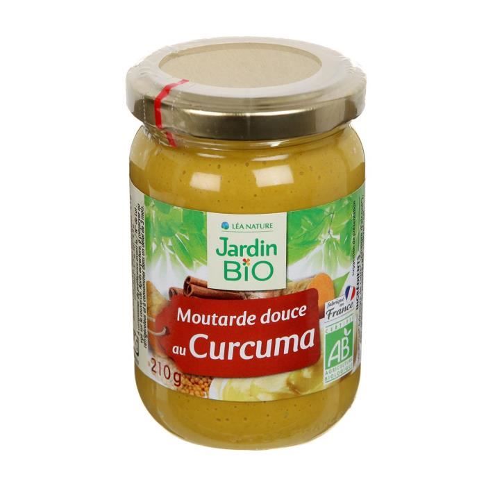JARDIN BIO Moutarde de curcuma bio - 210 g - Cdiscount Au quotidien