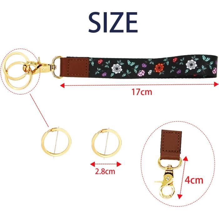 Porte-Clé Clef Bracelet Lanière, Cordon Poignet Lanyard Strap Avec ...
