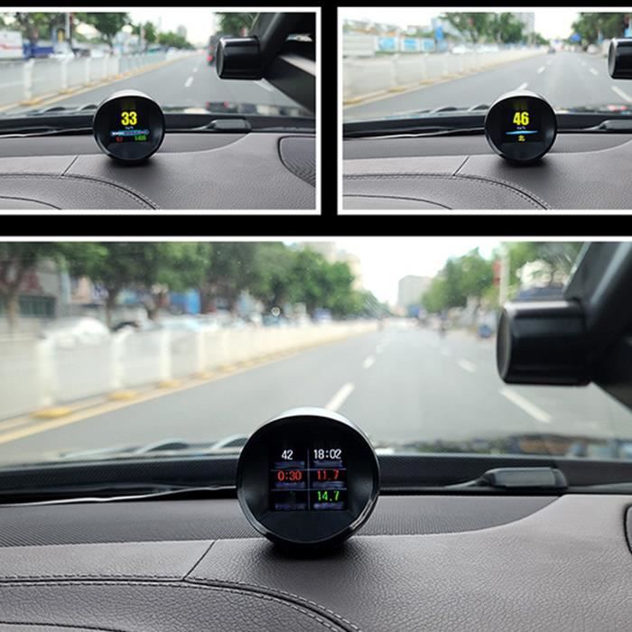 Dilwe affichage OBD HUD Affichage tête haute universel OBD2 GPS Mode ...
