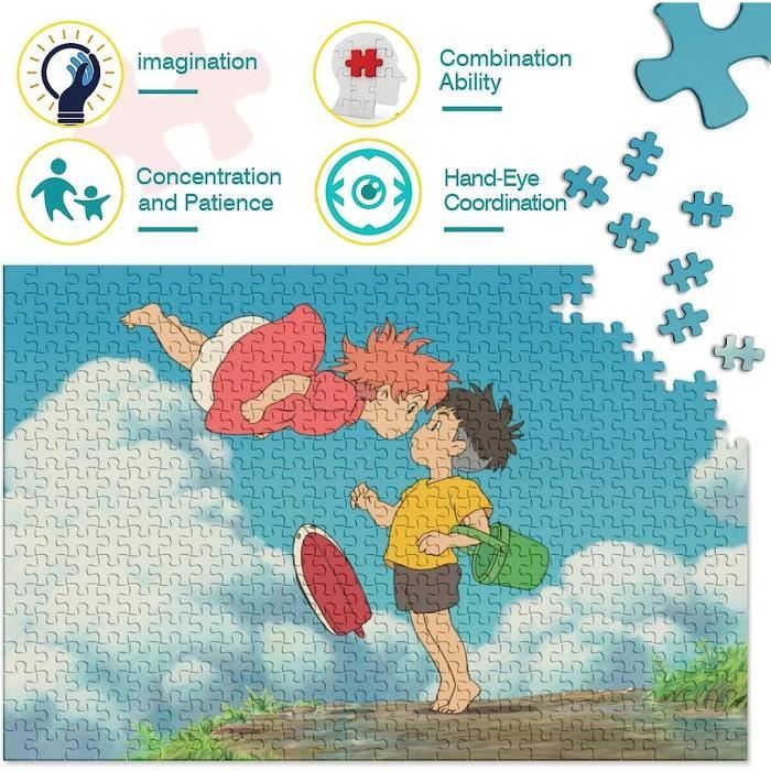 Hayao Miyazaki Puzzle 500 Pièces Animation Puzzle En Bois Jeu D ...
