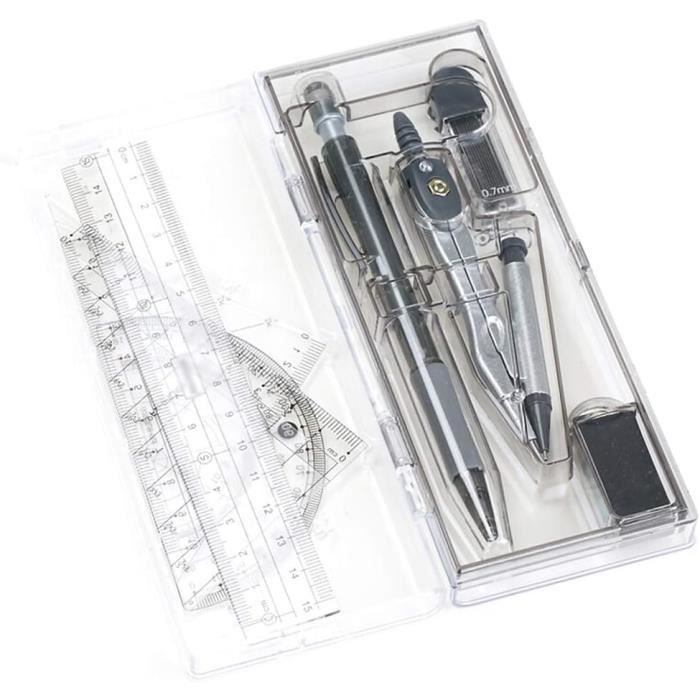 Luckxuan Geometrie Compas Étude Géométrie Compass 8 pièces avec Outils ...