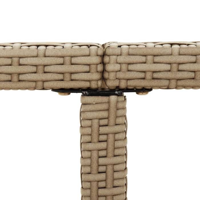 "NEW 2026"Table de jardin élégante,109 x 107 x 74 cm,1 pc,résine ...