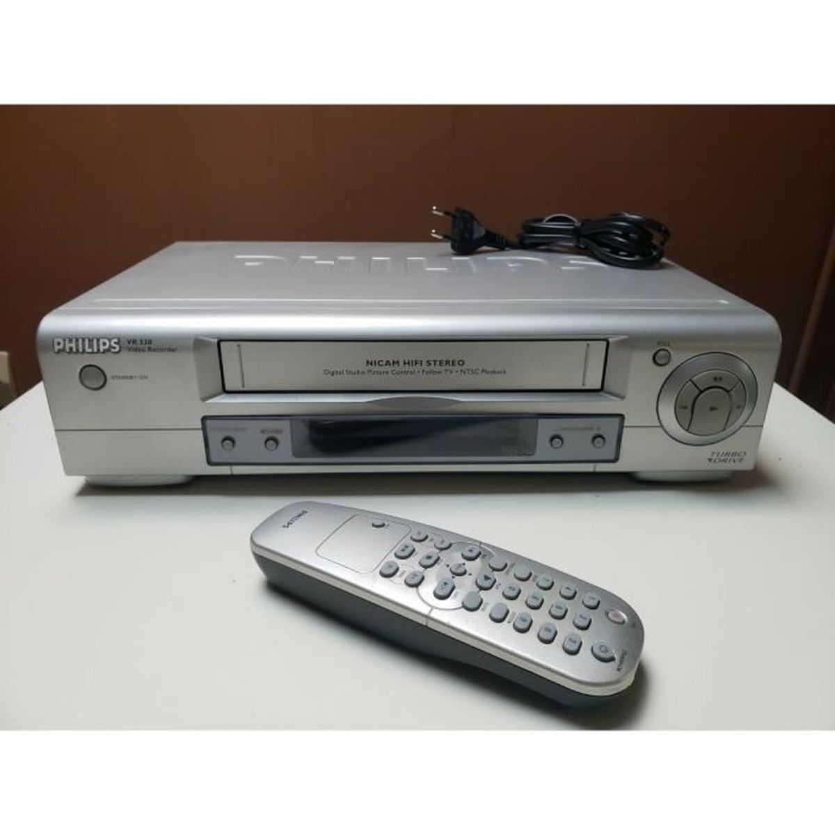 MAGNETOSCOPE PHILIPS VR 530 LECTEUR ENREGISTREUR K7 CASSETTE VIDEO VHS ...