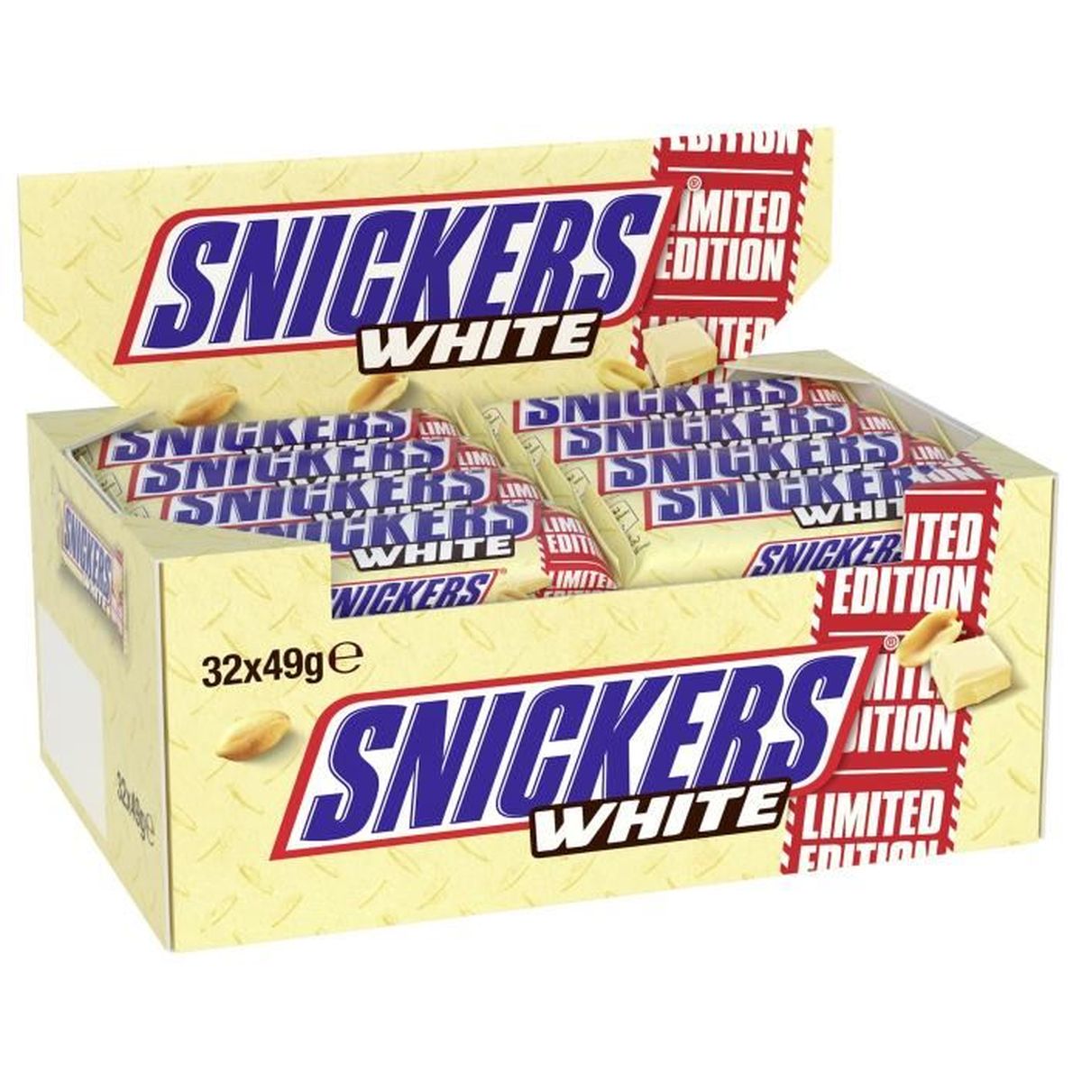 Snickers White Chocolat Barres LIMITED EDITION 32 x 49g - Cdiscount Au ...