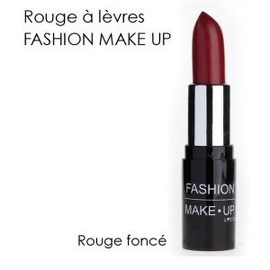 ROUGE A LEVRE ROUGE FONCÉ FASHION MAKE UP MAQUI… - Cdiscount Au quotidien
