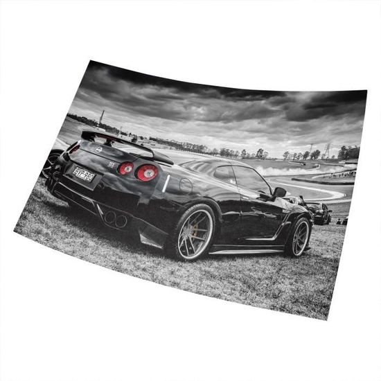 Nissan Skyline Gt-R R35 Black And White Car Auto Poster 15 X 23 Inches ...