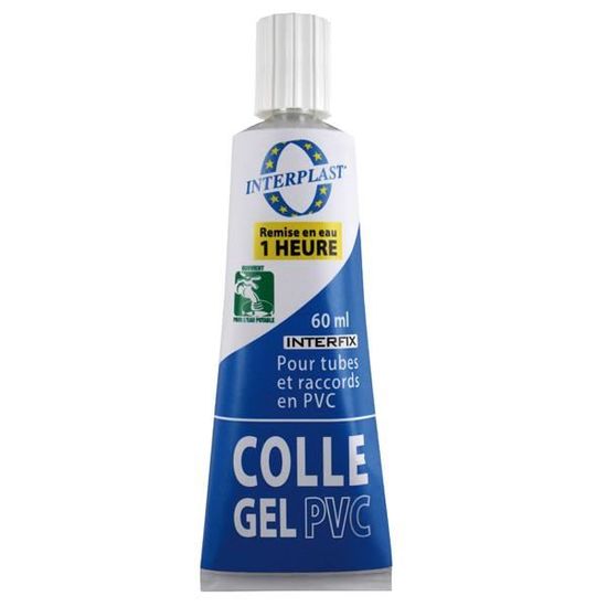 INTERPLAST colle pour tubes et raccords PVC 60ml - Cdiscount Bricolage