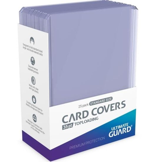 Ultimate Guard 25 Toploaders 35 pt Card Covers Toploading Clear ...