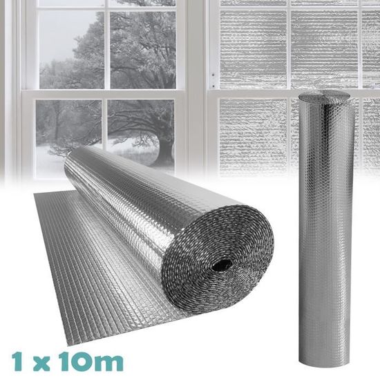 Feuille isolante - YRHOME - Aluminium double couche - 1x10m ...