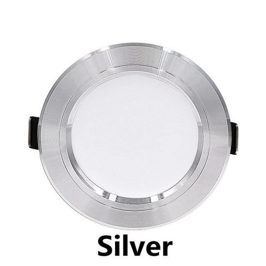 Downlight,Silver-18W-Cold white--Lampe Led Plafonnier Intérieur ...