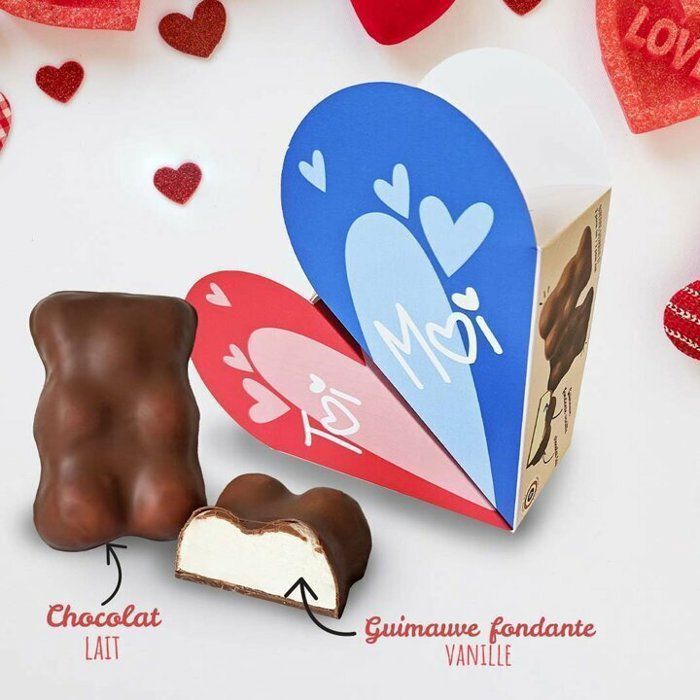 Double coeur maxi oursons guimauve - Saint-Valentin - Cdiscount Au ...