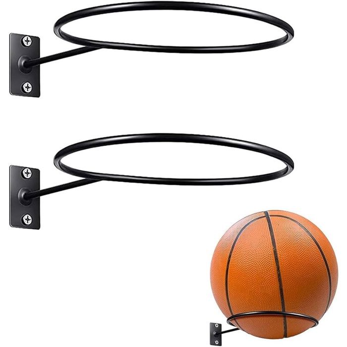 Support Mural pour Ballon, 2 Pièces Porte-Ballon Inoxydable de ...