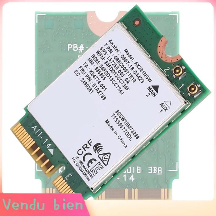 TMISHION Carte réseau Carte sans Fil Rapid 2.4 GBIT / S AX201NGW avec ...