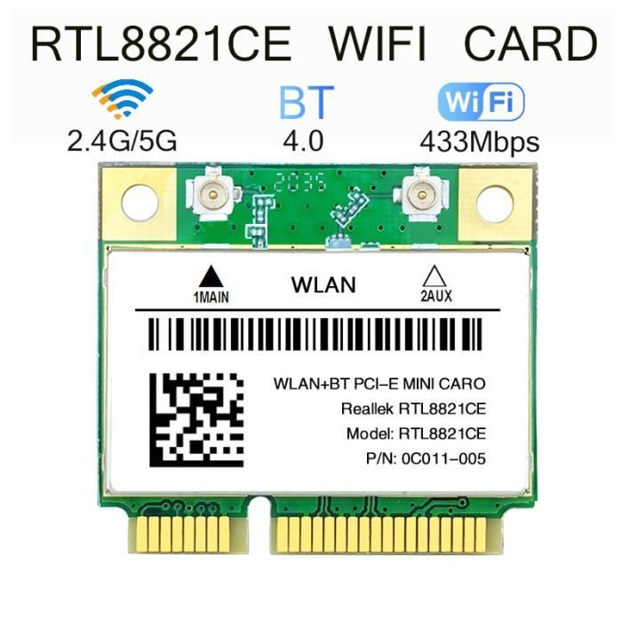 Rtl8821ce - Carte Réseau Wifi Mini Pcie Rtl8822ce, 1200mbps, 2.4g-5ghz ...