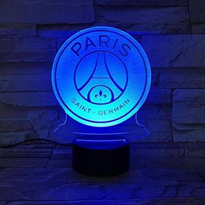 Veilleuse LED FC Paris Saint Germain Football Club 3D Illusion Enfants ...