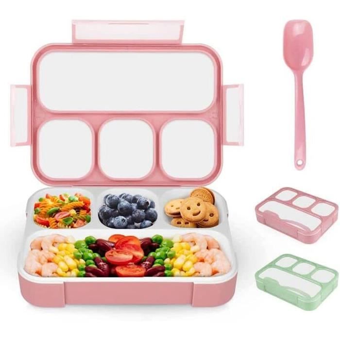 1000ML Bento Lunch Box,Boîte Boite Repas Box Enfant-Adulte et couverts ...