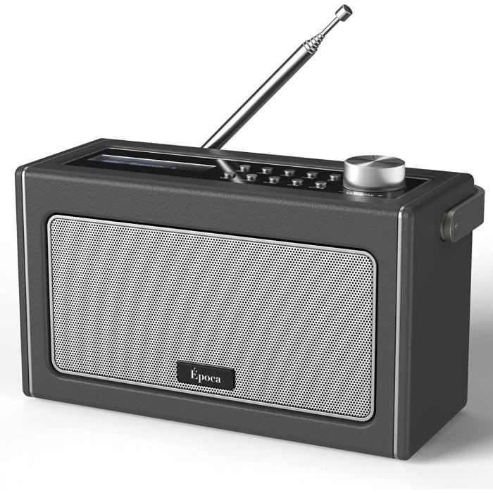 Radio Portable Dab-Dab Plus et Radio FM à Pile, Poste Radio Vintage et Retro avec Enceinte ...