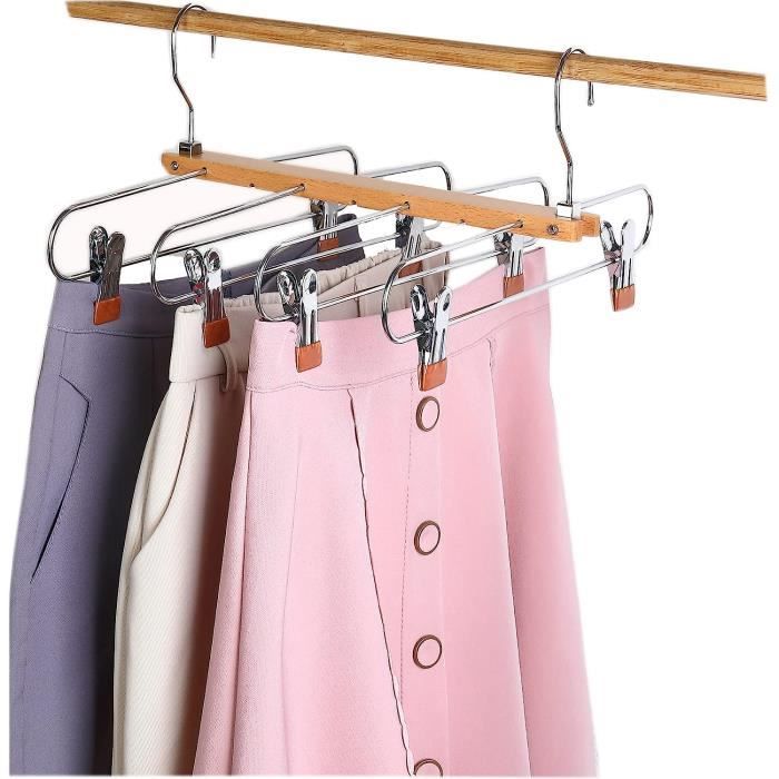 Cintre gain de place, pantalon cintre extensible en acier inoxydable 5 ...