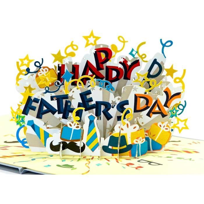 Cutpopup Happy Fathers Day, Carte Pop-Up Pour La Fête Des Pères, Fête ...