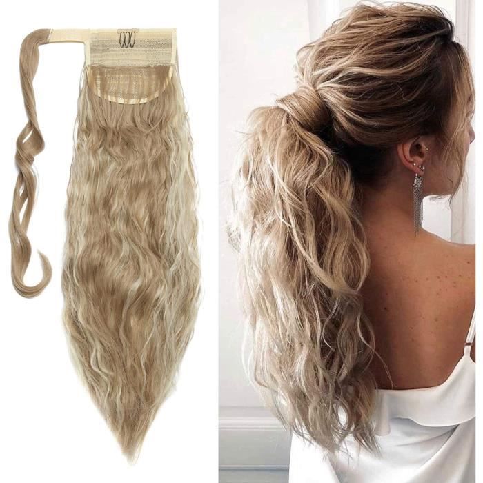 Postiche Chignon Extension A Clip Cheveux Naturel Ponytail Pâte Magique ...