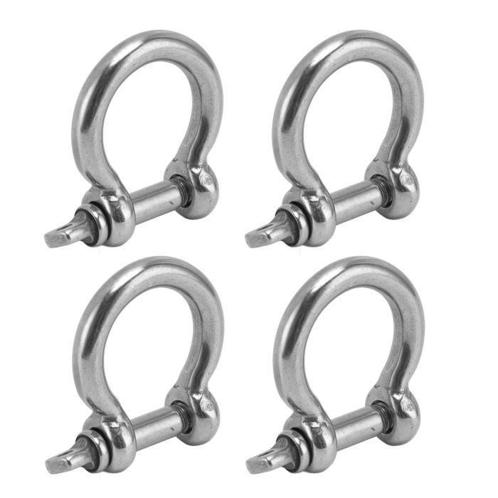 (M12)4 Pièces Manille 'arc Manille 'ancrage à Vis En Acier Inoxydable ...