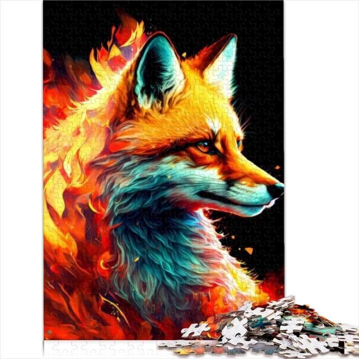 Puzzle Cadeau 1000 Pièces Puzzles Fantasy Fox Puzzles En Bois Pour ...