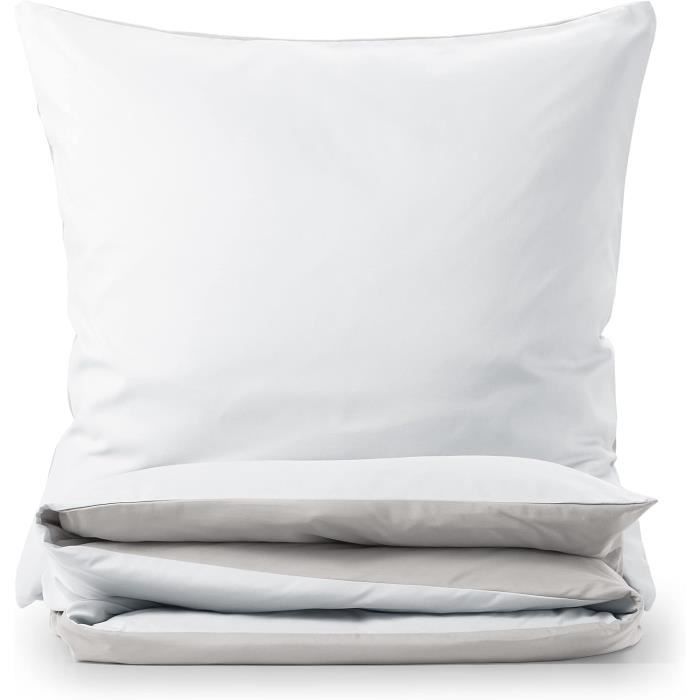 Microfibre Linge De Lit Et Set Taie Blanc - Clair De Lune Gris.[u17991 ...