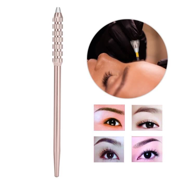 Hililand Stylo de tatouage de sourcil Stylo de maquillage semi ... Hililand Stylo de tatouage de sourcil Stylo de maquillage semi ...