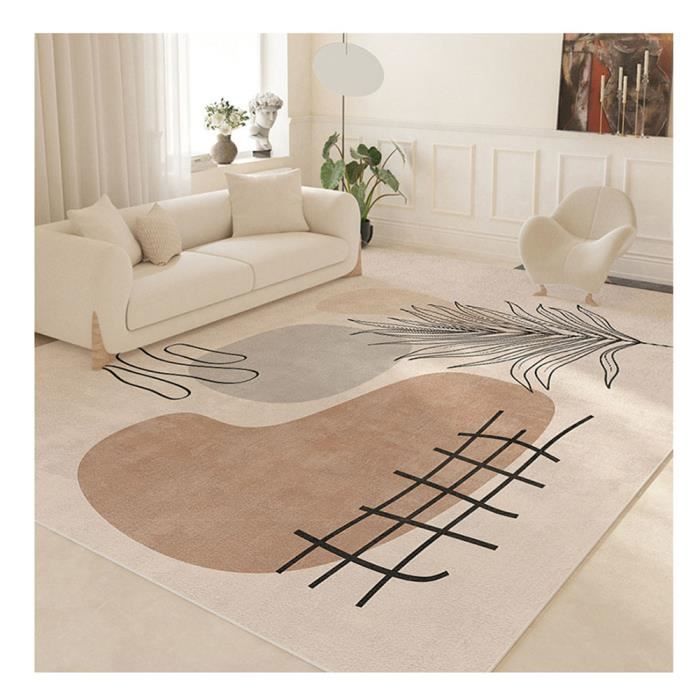 200*300cm Tapis de Salon Antidérapant Lignes Abstraites Nordiques chez ...