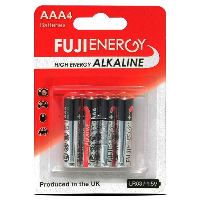 Lot de 20 paquet de 4 piles alcalines AAA LR3 1.5V de haute énergie ...