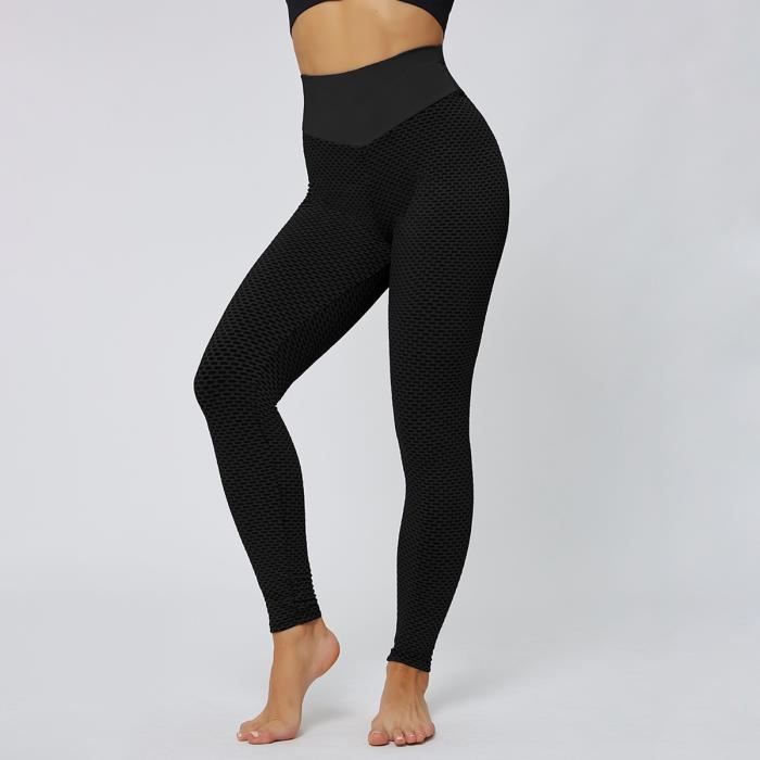 Legging de Yoga taille haute pour femmes - Black[F4531] - Push-Up ...