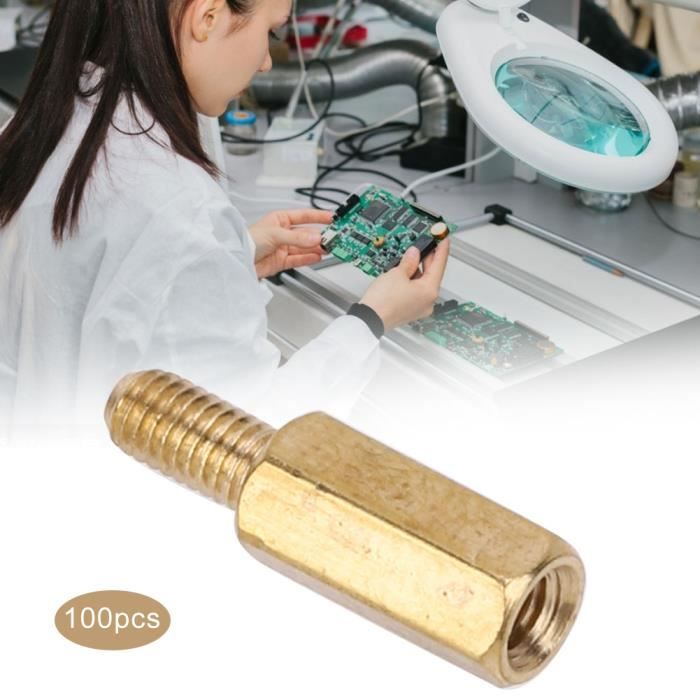 Omabeta Brass Standoff Standoff Brass Coupling M3 Single Head Hex Nuts ...