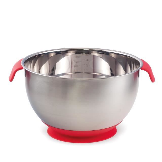 SALADIER INOX DIAM. 26 CM + POIGNÉES + VENTOUSE - Cdiscount Maison