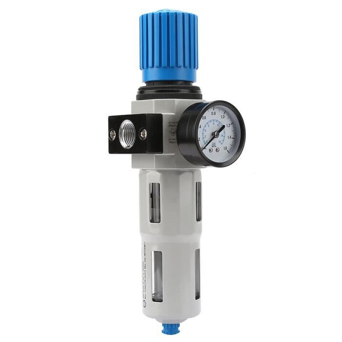 Qiilu régulateur de pression pneumatique LFR-1/2-MIDI compresseur de débit d'air filtre soupape ...