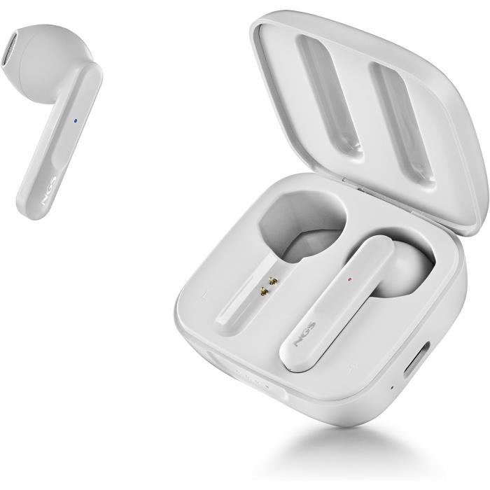 Artica Move White Casque Sans Fil Compatible Avec La Technologie Bluetooth 5.3. Et Tws Batterie ...