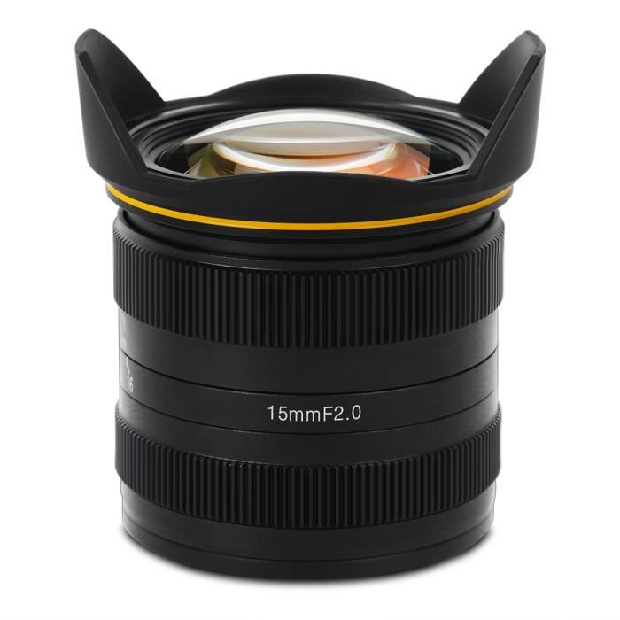 Objectif Grand Angle À Focale Fixe Aps-C Cadre Eos M Monture 15 Mm F2.0 ...