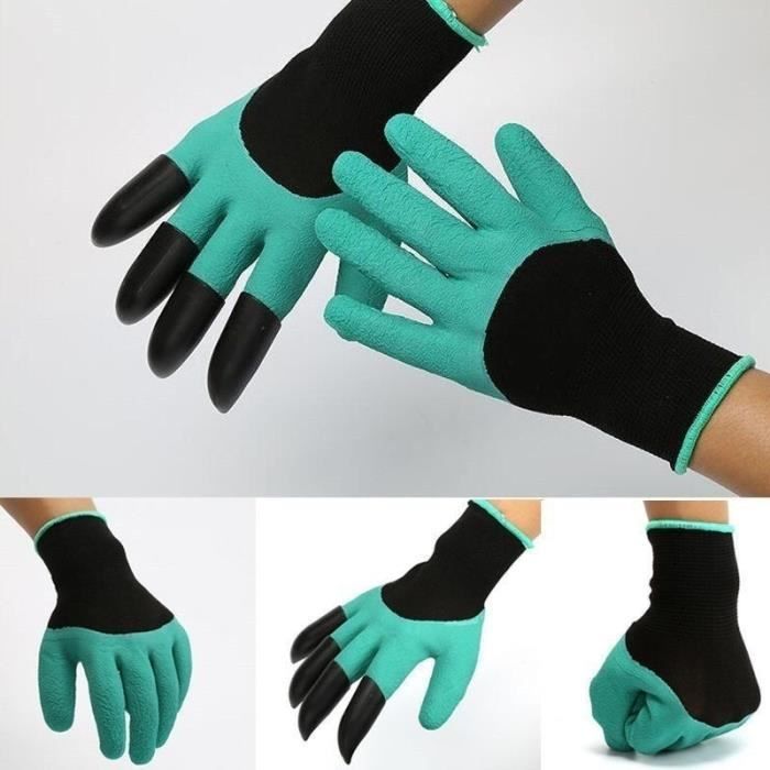 4 gants en plastique ABS gants de jardinage creuser jardinage gants de ...