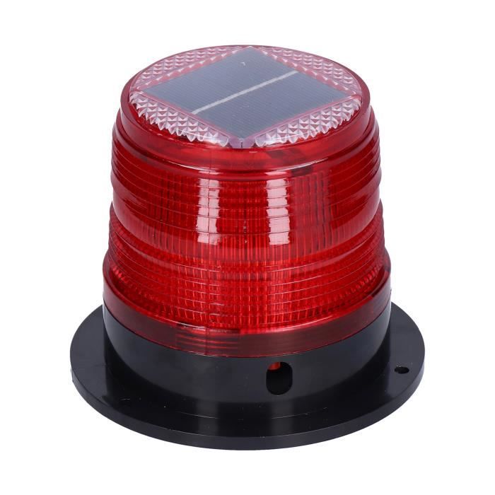 Sonew stroboscope solaire Lampe clignotante rouge magnétique de nuit de ...