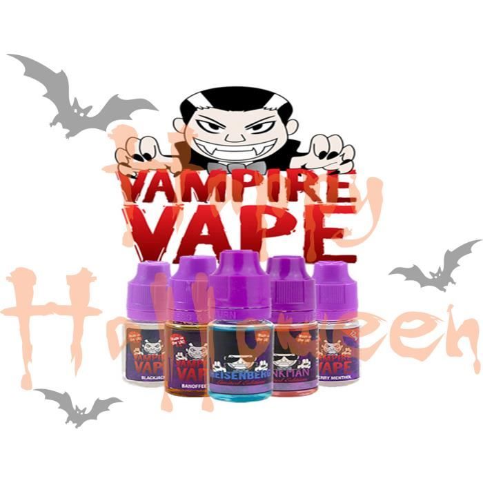 E-liquide Pinkman - Vampire Vape - Pack Halloween 5x10ml - 12mg ...