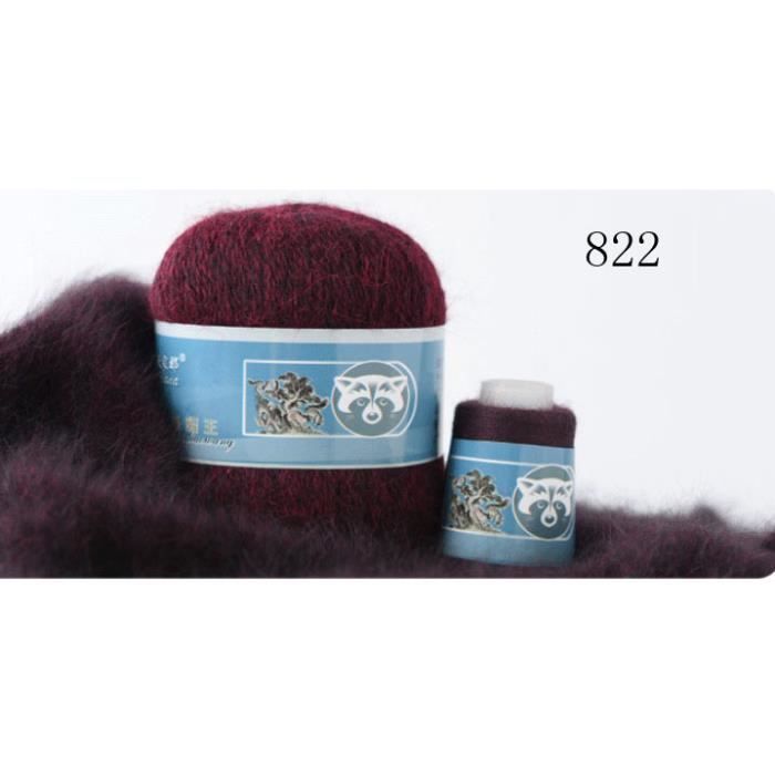 LAINE A TRICOTER,822--50 + 20 g-ensemble de fils longs en peluche de ...