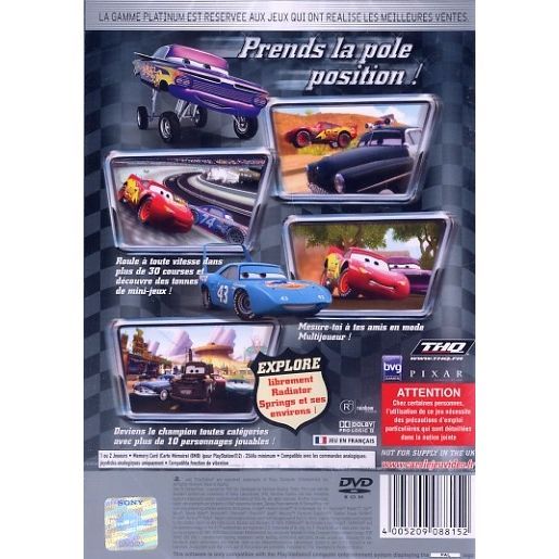 CARS / PS2 Platinum - Cdiscount Jeux vidéo
