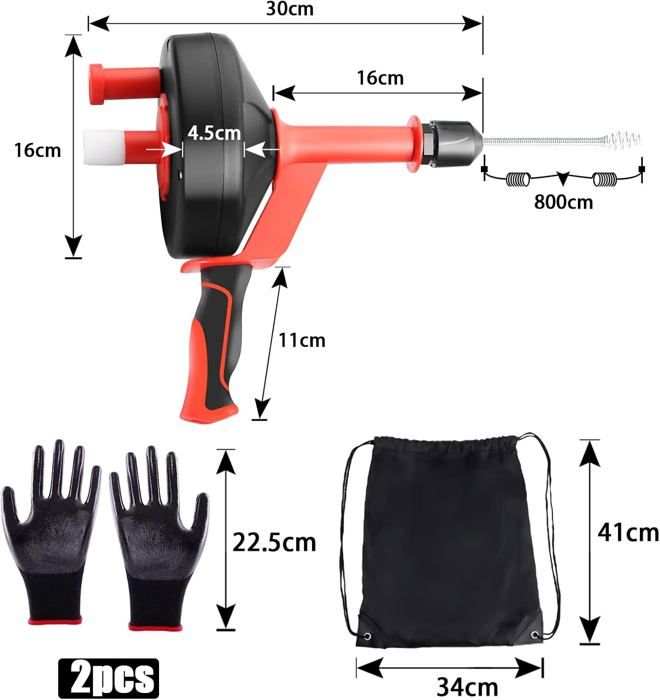 Deboucheur Wc Furet 8 Mètres Flexible Deboucheur Canalisation ...