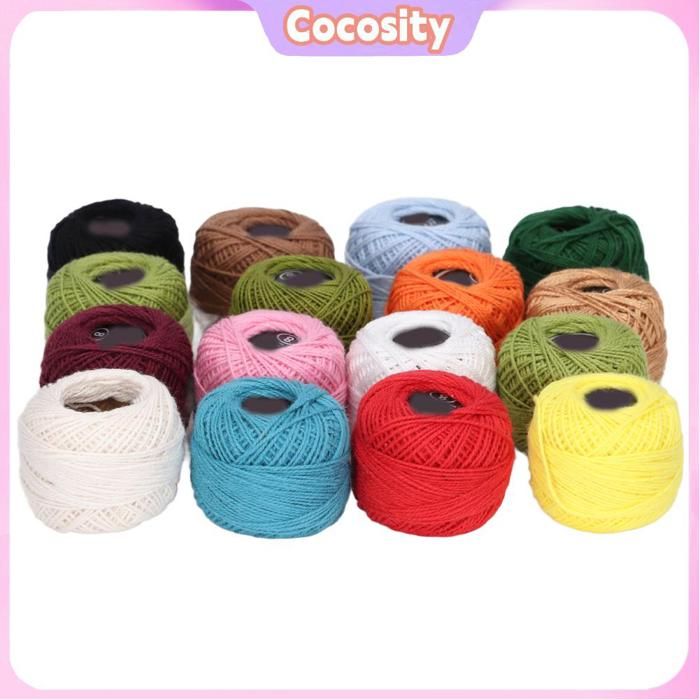Cocosity coton au crochet Cocosity Fil de crochet Lot de 16 Fils à ...
