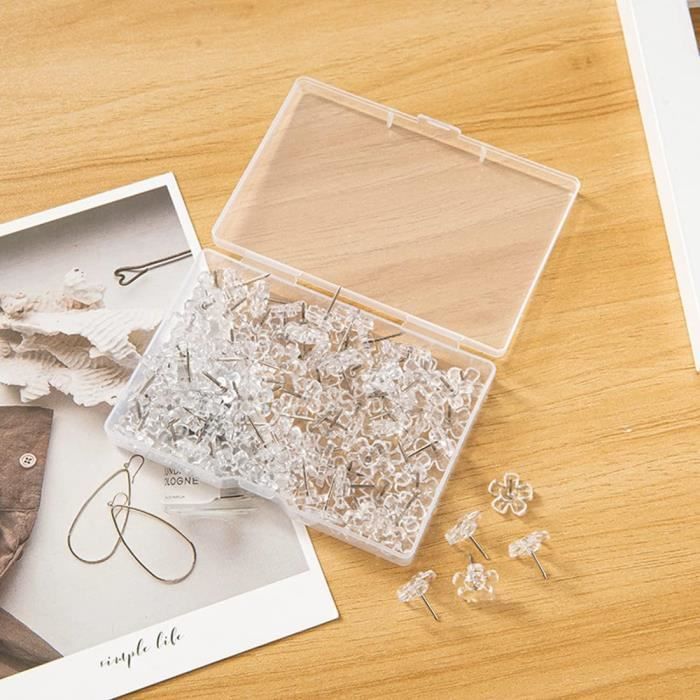 100 Pieces Punaise,Punaise Murale,Punaises,Punaises Tableau Liège ...