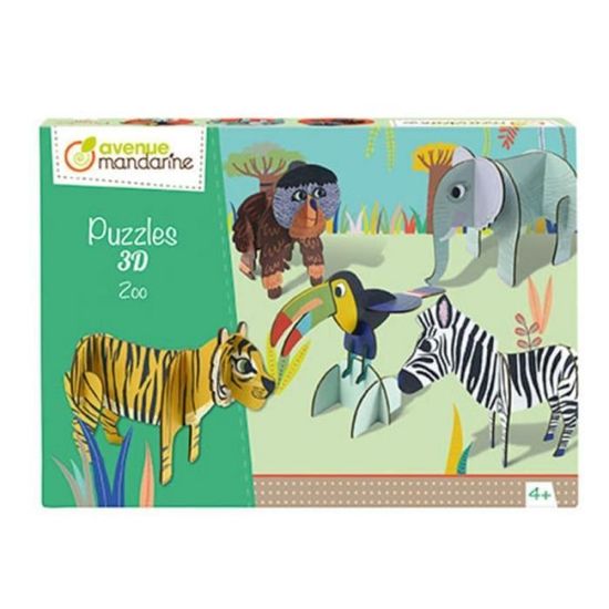 Jeux de société - Puzzles 3D - Zoo - 5 personnages - Multicolore - A ...