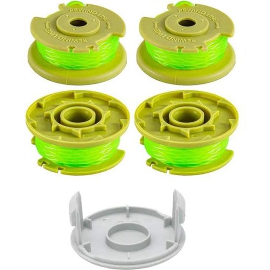 4Pcs Bobine de Rechange pour Tondeuse sans Fil Ryobi One Plus+ AC80RL3 18 V 24 V 40 V,2 mm,3.4 m ...