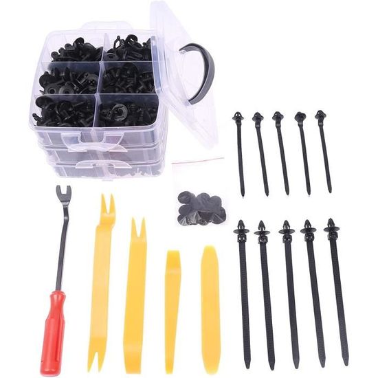 Écrous Et Boulons Pour Auto - Rivet Plastique 635 Pcs 16 Tailles ...
