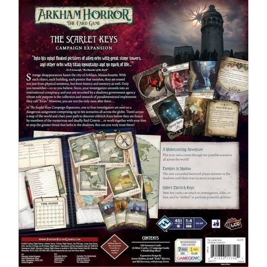 Arkham Horror The Card Game The Scarlet Keys Campaign Expansion ...