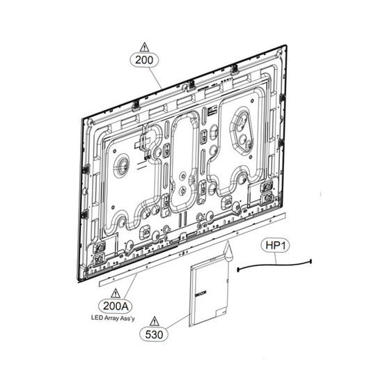 Plaque de guidage LED - LG - AGM76872101 - Compatible avec 55SM8200PLA ...