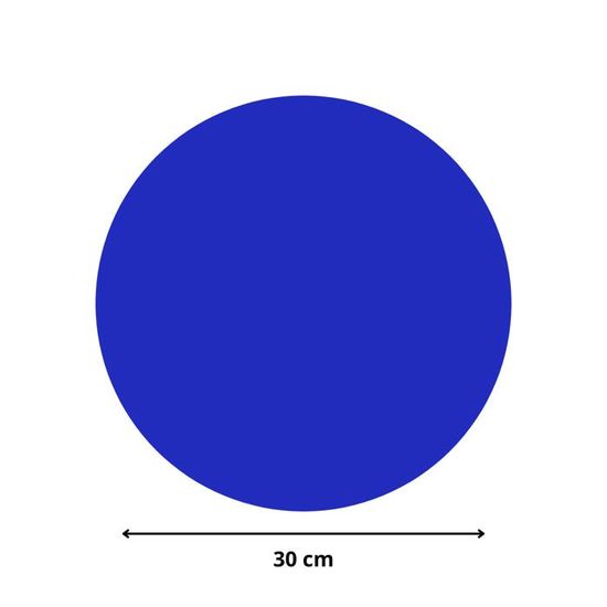 Rond verre acrylique bleu 3 mm - Diamètre 30 cm (300 mm) - Disque verre synthétique - Plaque ...